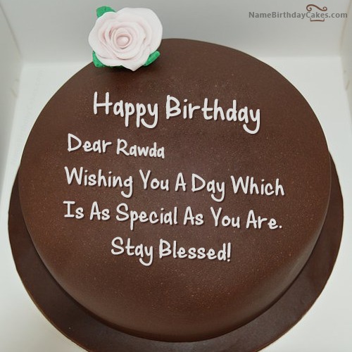 Happy Birthday Rawda Cakes, Cards, Wishes