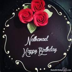 Happy Birthday Chocolate Cake With Name Edit