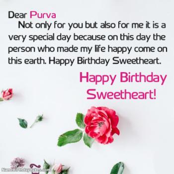 Happy Birthday Purva - Video And Images